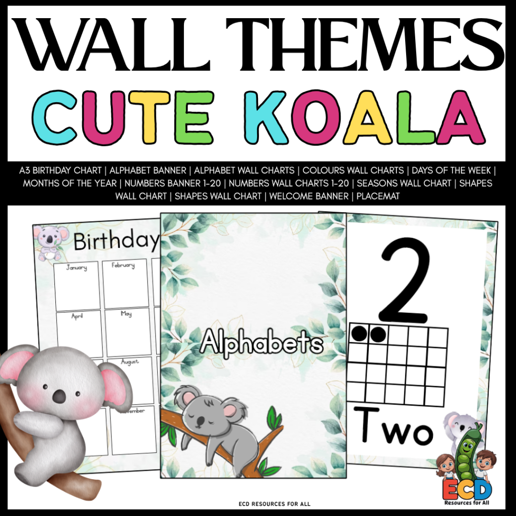 Cute theme charts – ECD resources for all