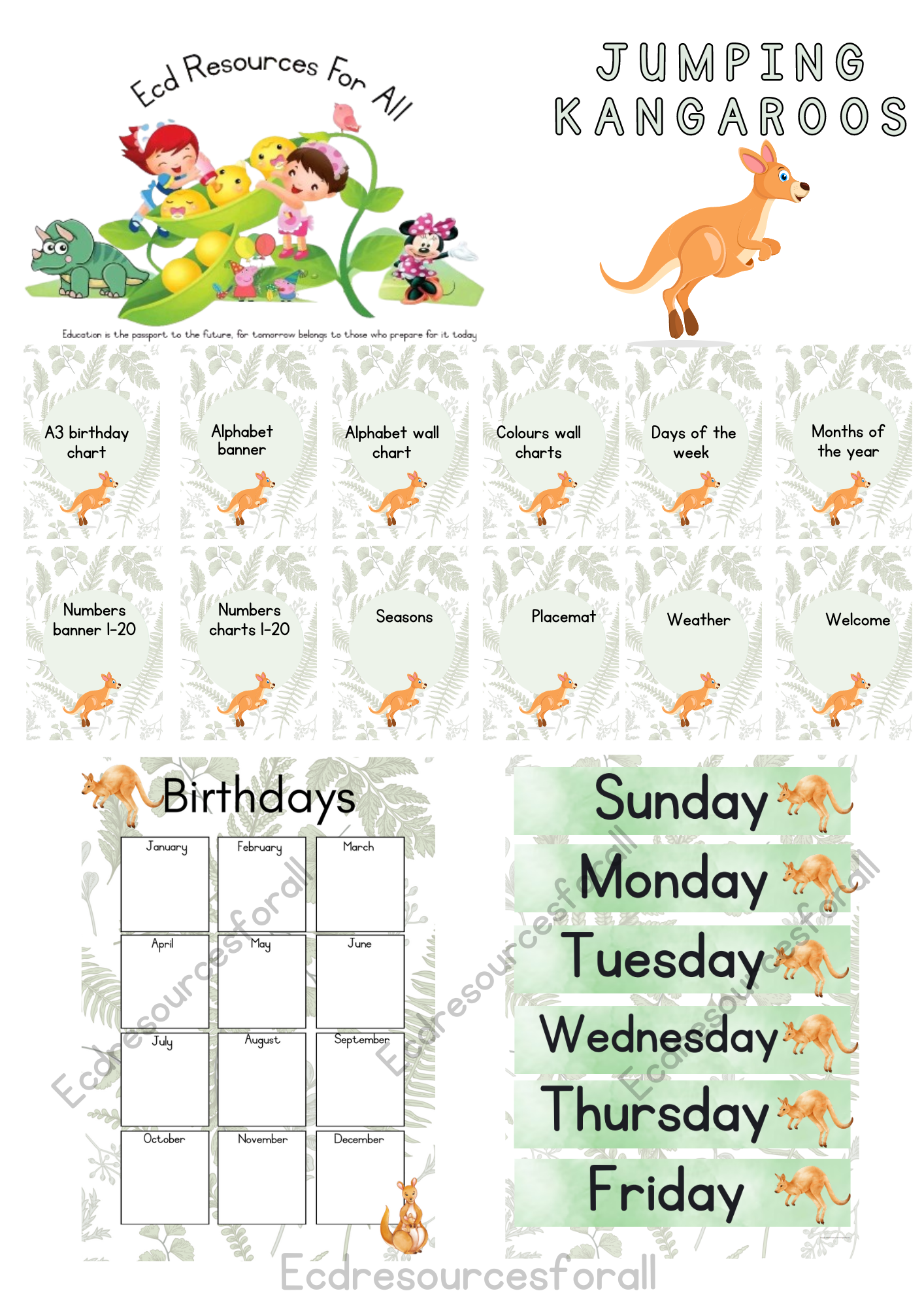 Jumping Kangaroos – ECD resources for all