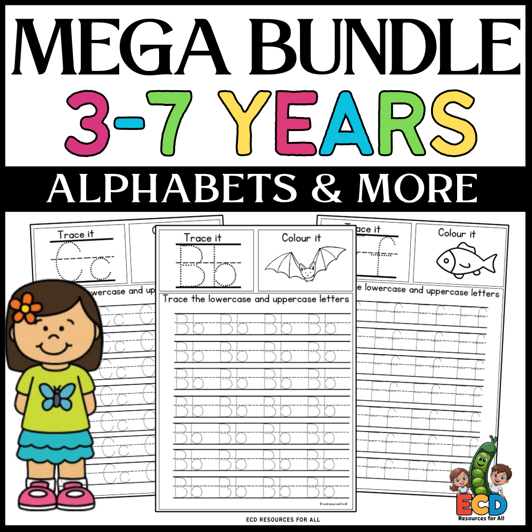 3-7 years, grade rr and grade R Mega Bundle! – ECD resources for all