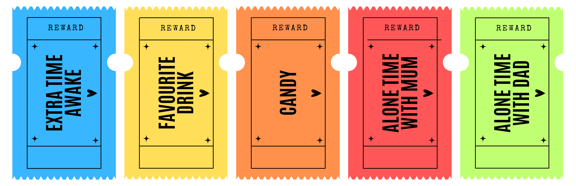 30+ REWARDS CARDS! plus cute coupon/rewards tickets – ECD resources for all