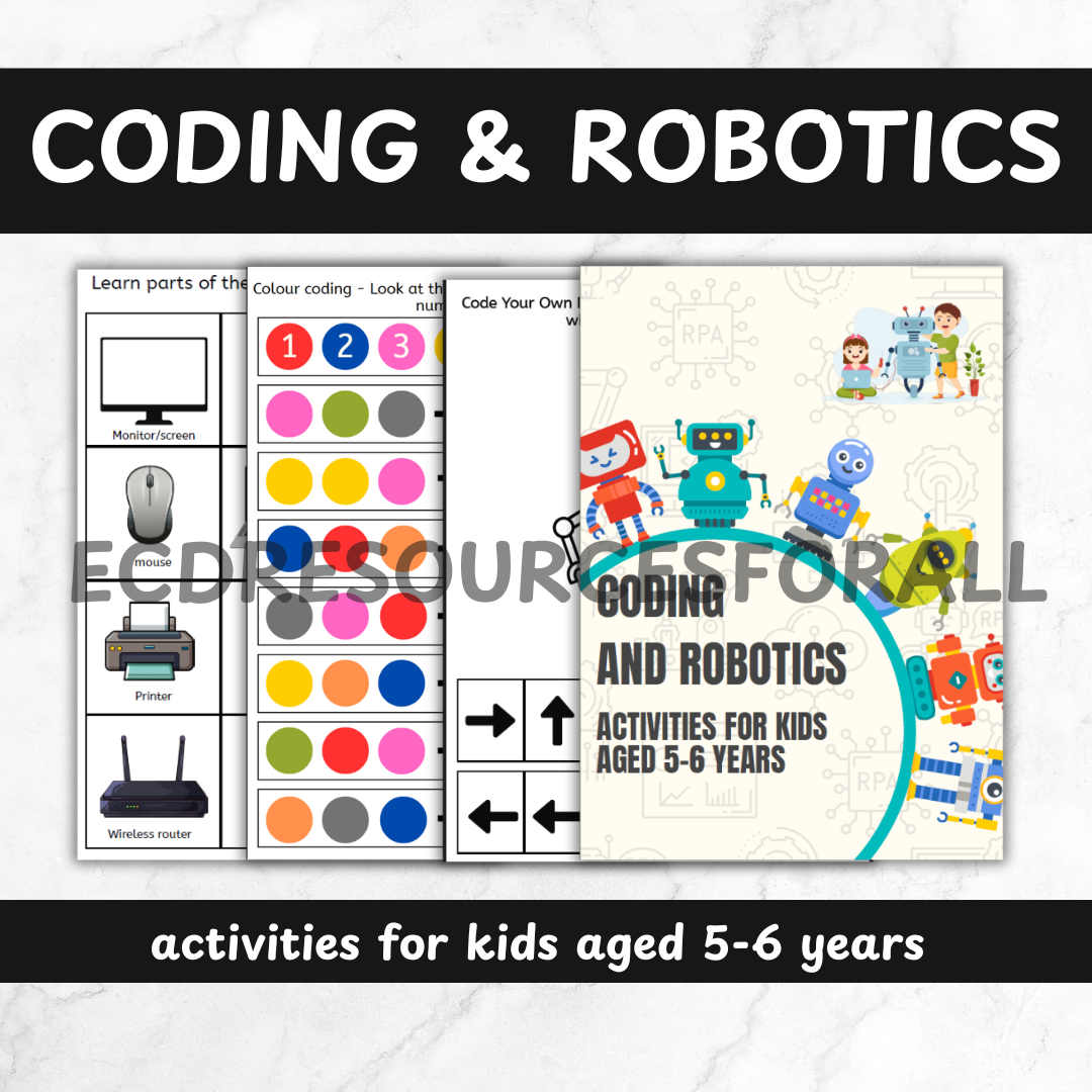 Coding and robotics 5-6 years RESELLER BOOK – ECD resources for all